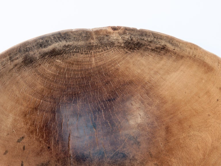 Tribal Wooden Bowl with Carved Design, Tuareg of West Africa, Mid-20th ...