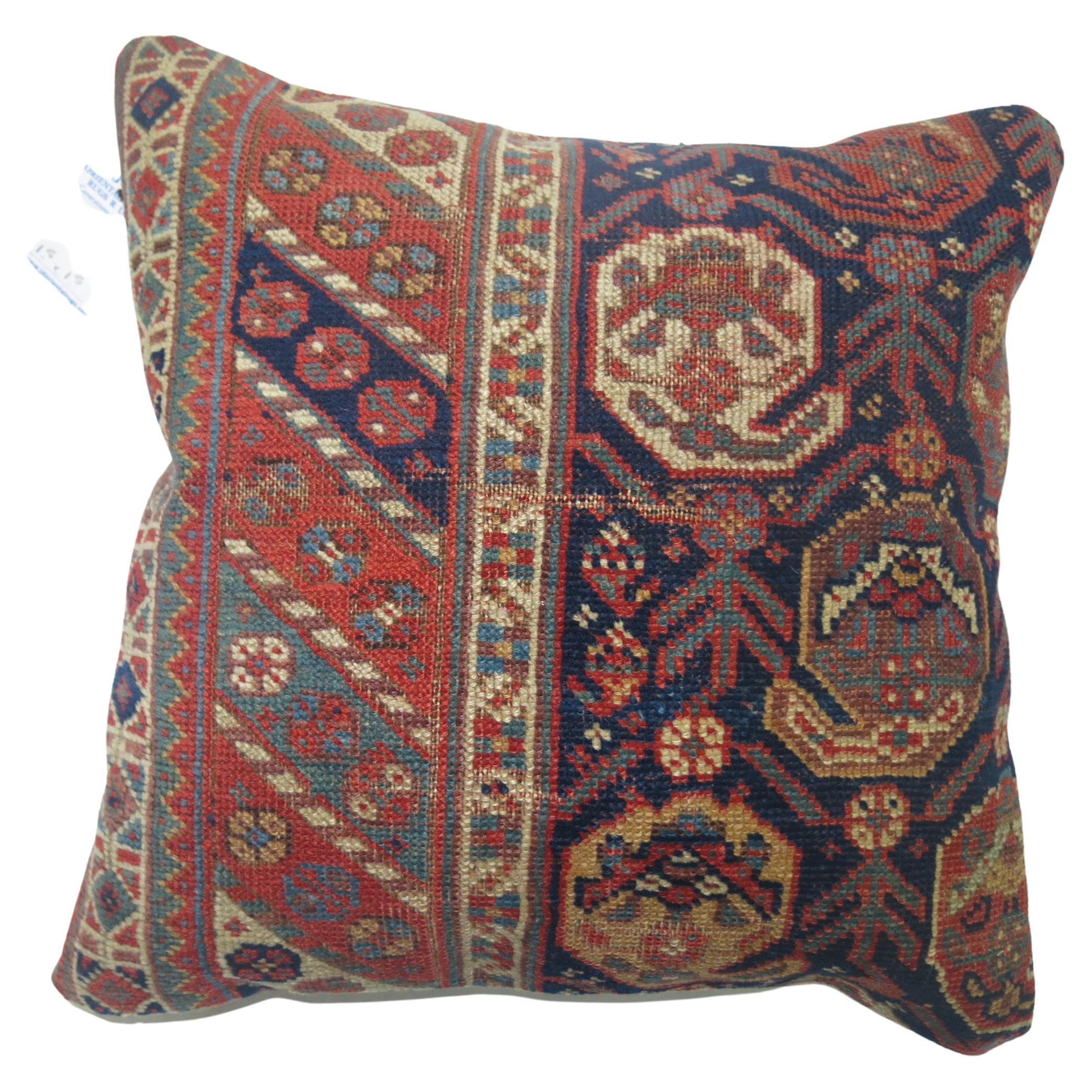 Antique Rug Pillow Cases Fashioned from Armenian Susha Rug, Late 19th ...