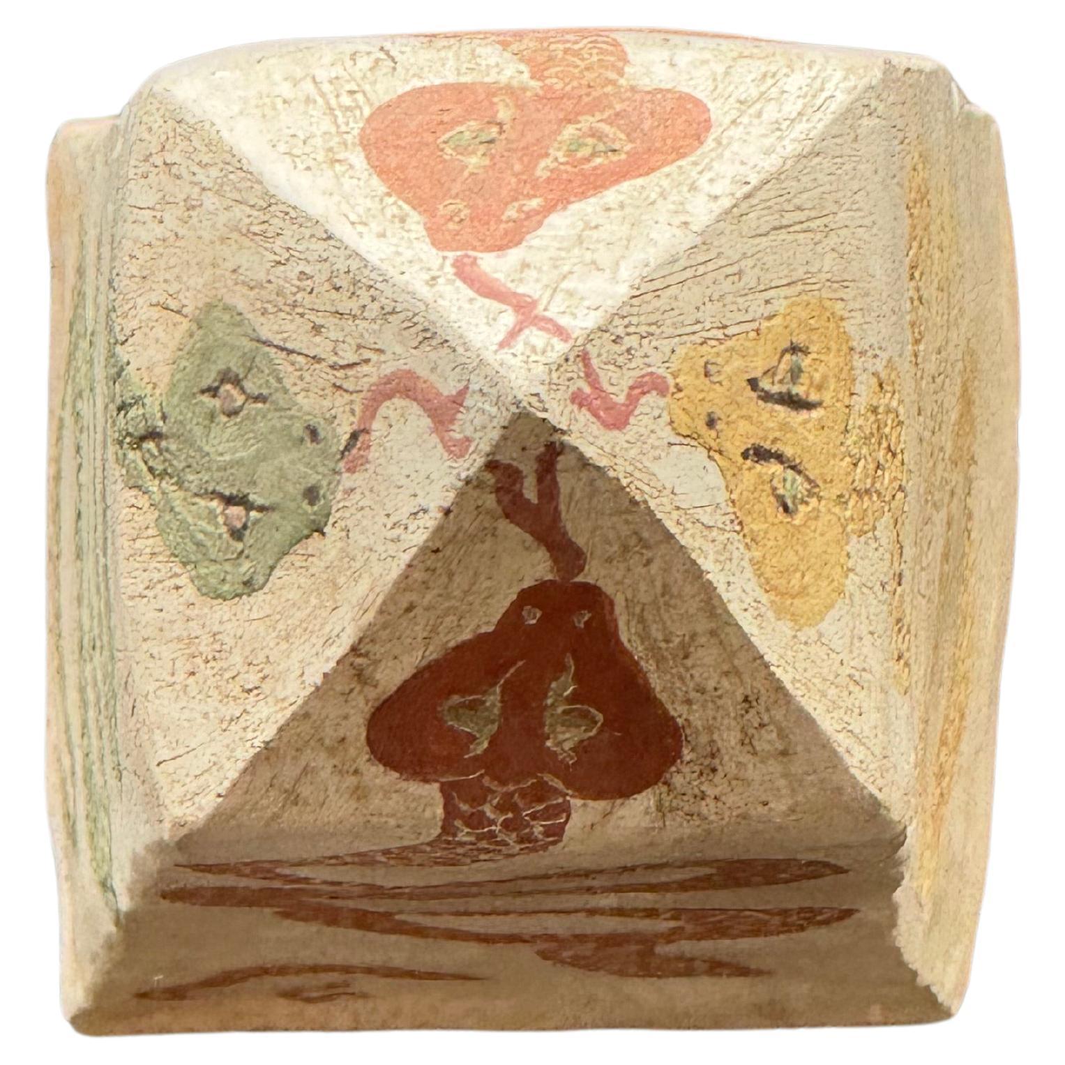 Tricolor Mid Century Clay Serpent Obelisk For Sale at 1stDibs