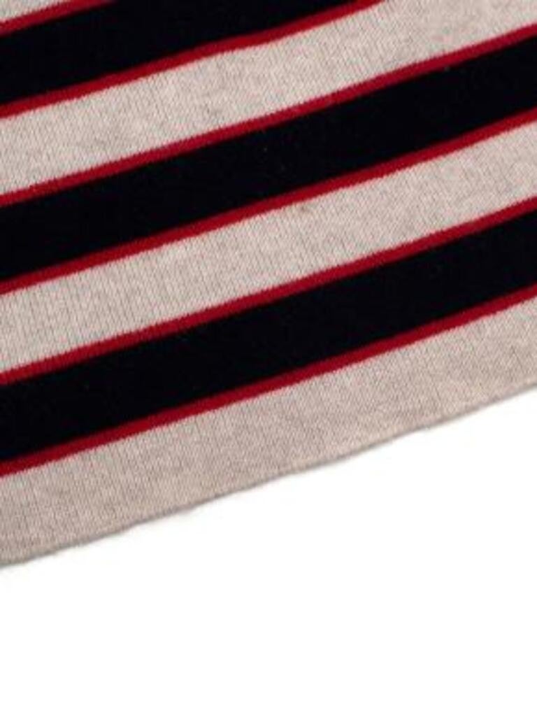 Tricolour striped cashmere sweater For Sale at 1stDibs