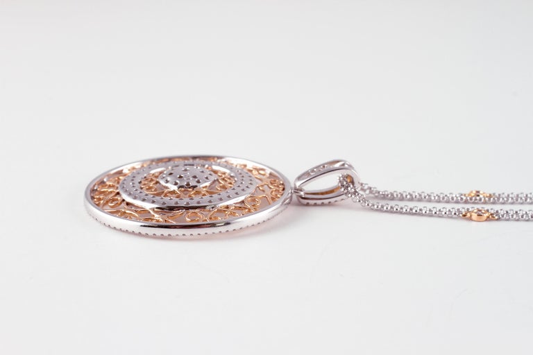 "Trident" 2.30 Carat Diamond Necklace For Sale at 1stDibs
