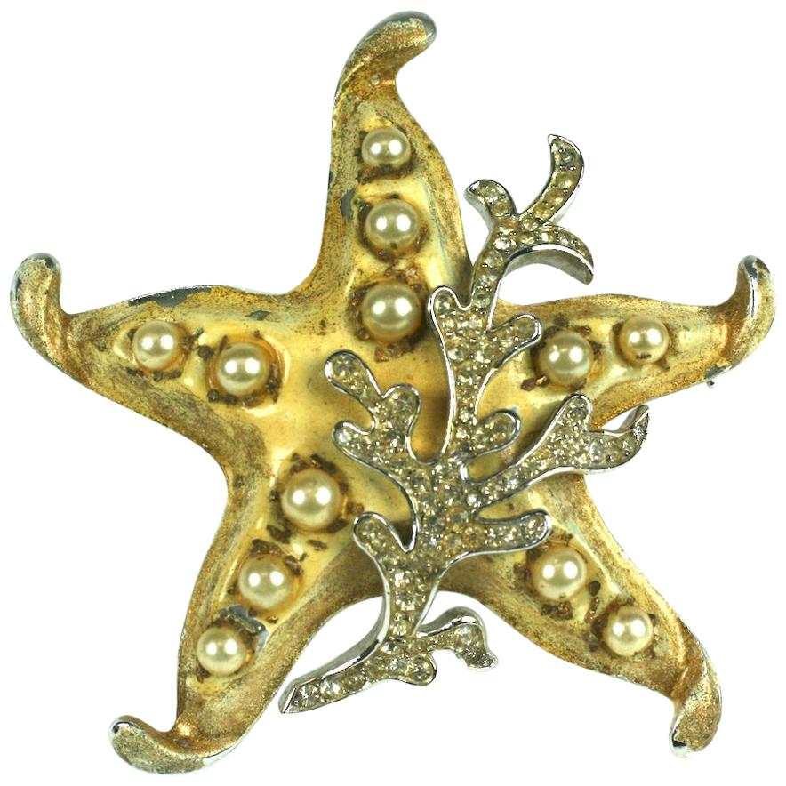 Trifari Alfred Philippe "Tropical Fantasies" Starfish Brooch at 1stDibs
