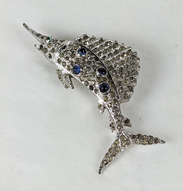 Trifari Alfred Phillipe Art Deco Sail Fish For Sale at 1stDibs