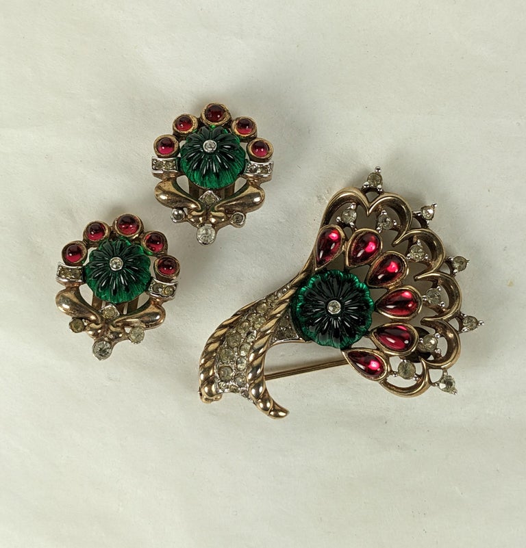Trifari Jewels of India Moghul Set, Alfred Phillipe For Sale at 1stDibs