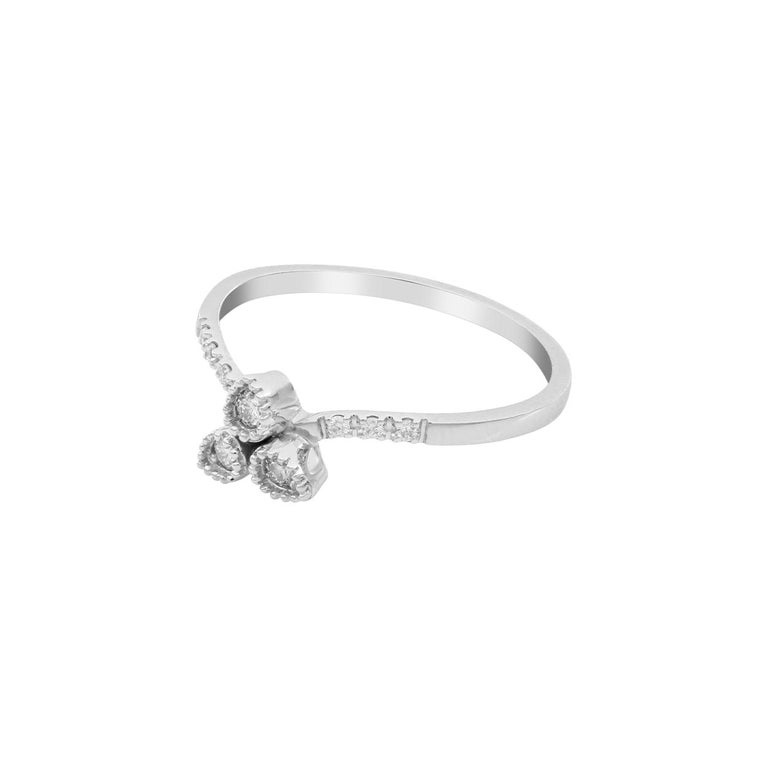 Customizable Trinity Stackable Fashion White Diamonds Ring For Sale at ...