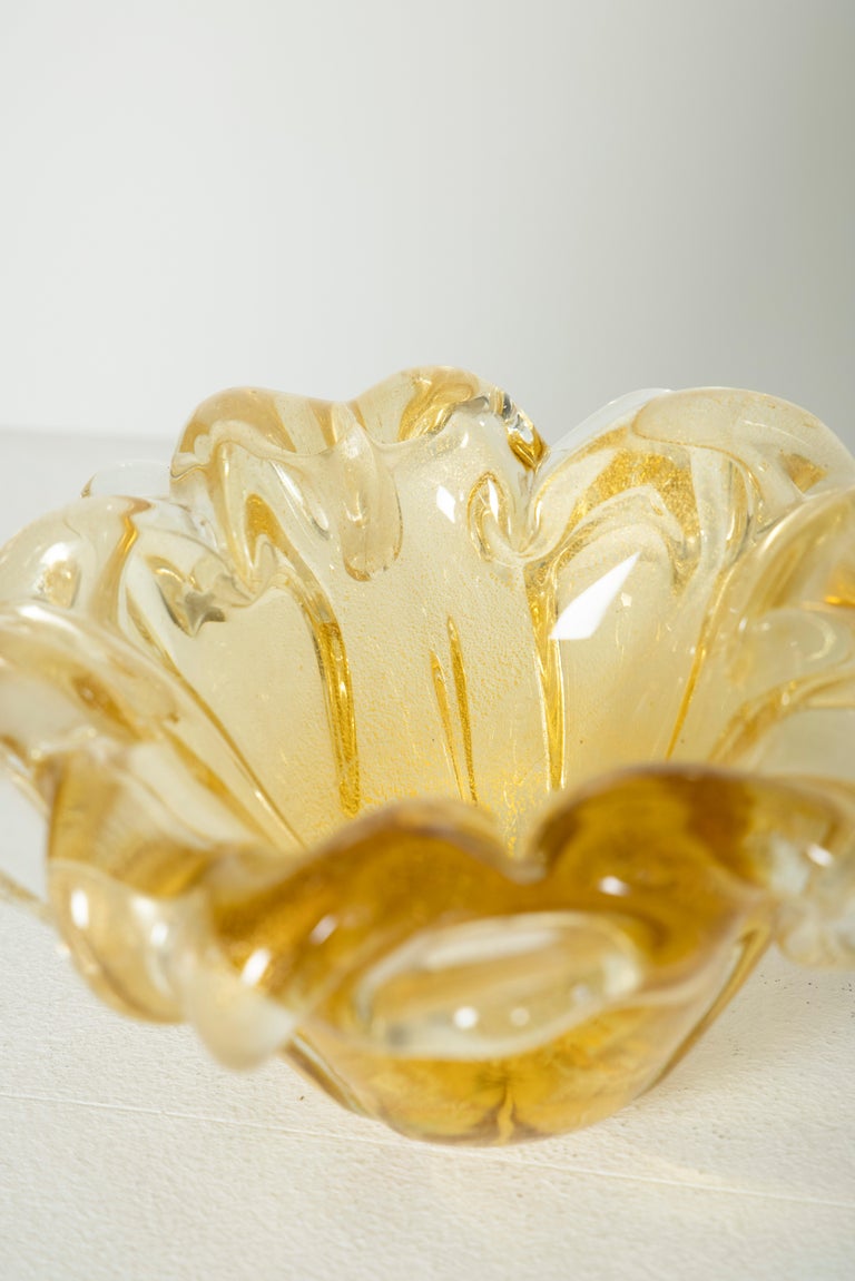Trinket Bowl Silver Murano De Barovier and Toso Glass, 1950s For Sale ...