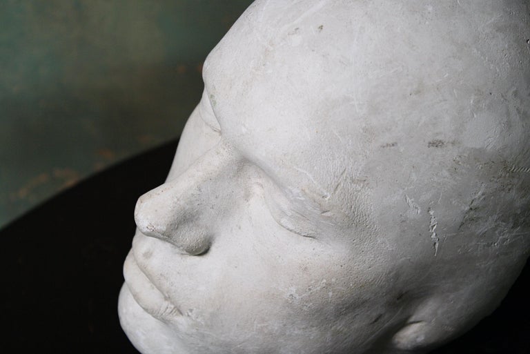 Trio of 19th Century Macabre Plaster Death Masks Memento Mori at 1stDibs