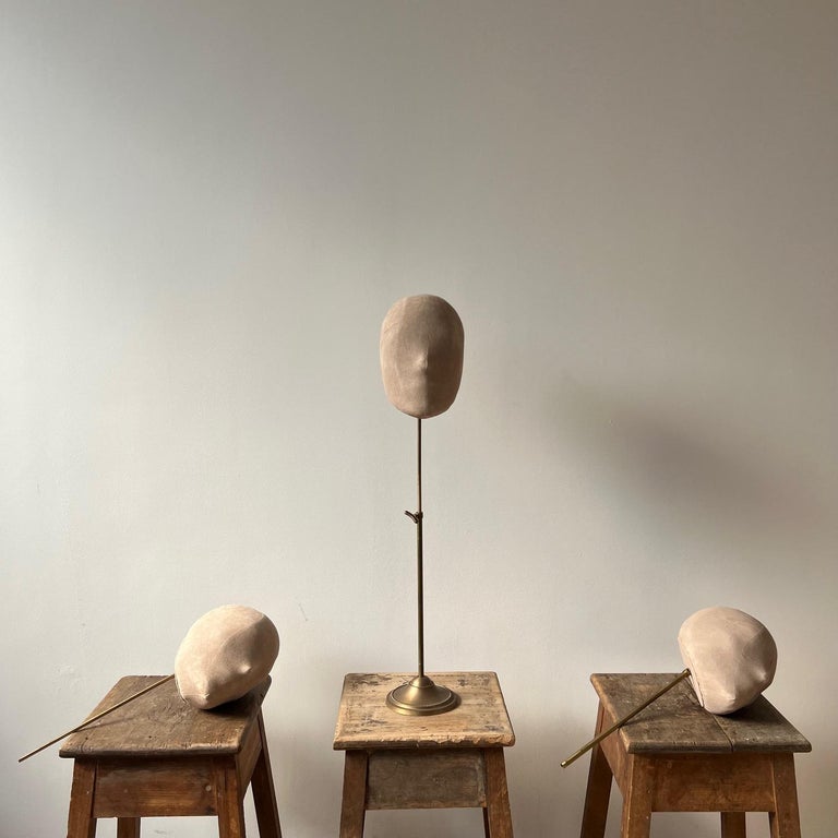 Trio of English Mid-Century Mannequin Head Curios at 1stDibs