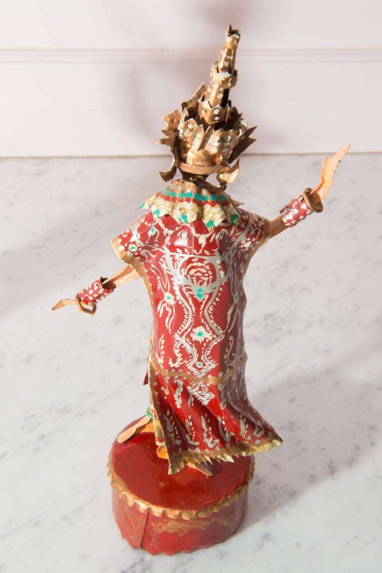 Trio of Thailand Dance Costumed Sculptures by Lee Menichetti For Sale ...