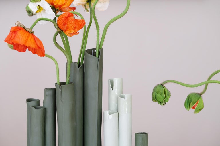 Trio Pure White Vase by Biancodichina For Sale at 1stDibs