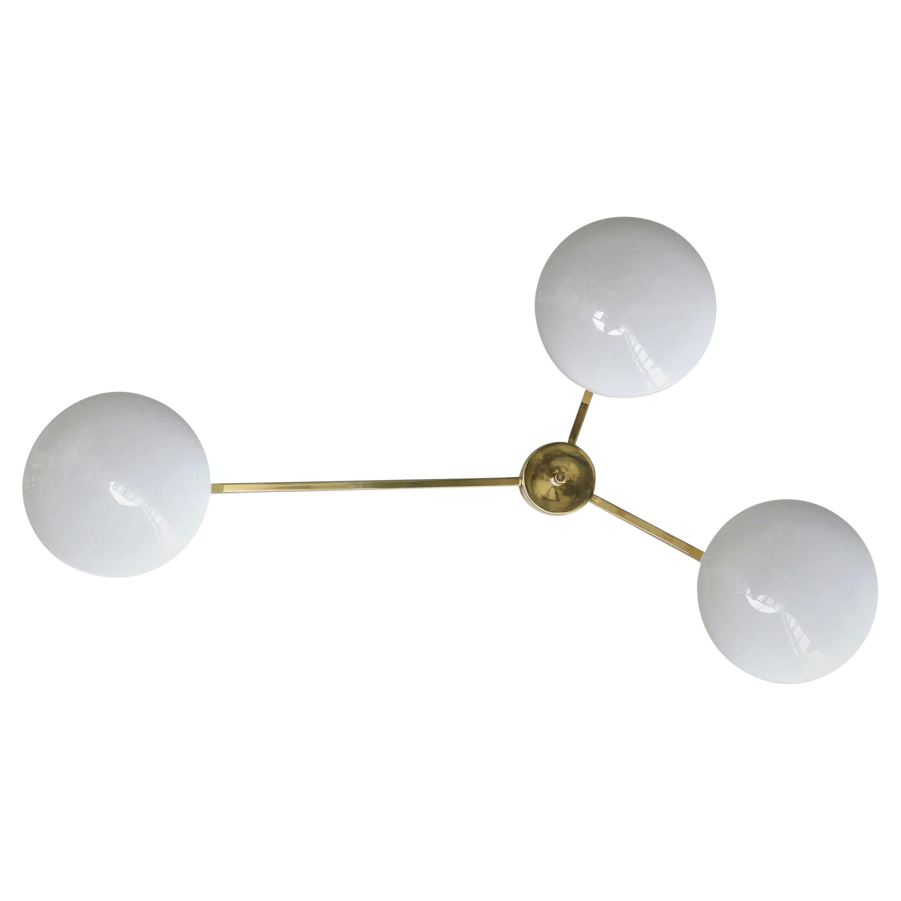 Trio Shade Flush Mount For Sale at 1stDibs