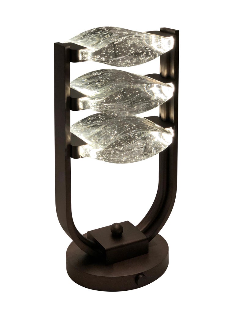 Trio Table Lamp LED Mid Century Rhythm André Fu Living Bronze Brass ...