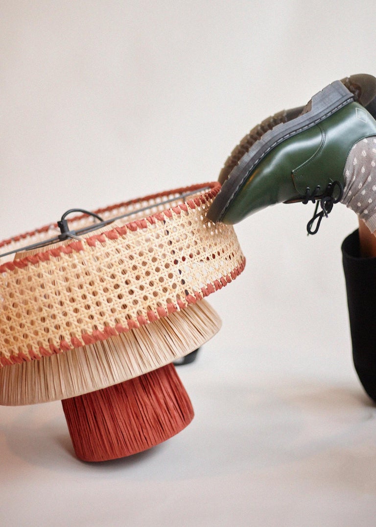 Triple Cane Brick and Nature, Pendel Jore Copenhagen For Sale at 1stDibs