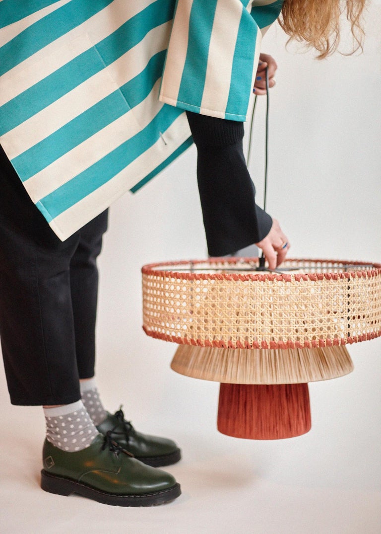 Triple Cane Brick and Nature, Pendel Jore Copenhagen For Sale at 1stDibs