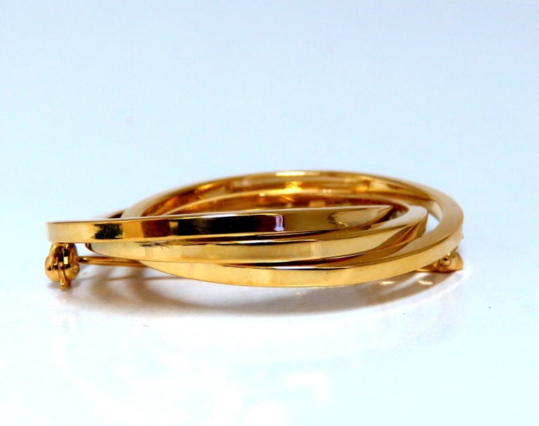 Triple Circle Pin 18Kt For Sale at 1stDibs