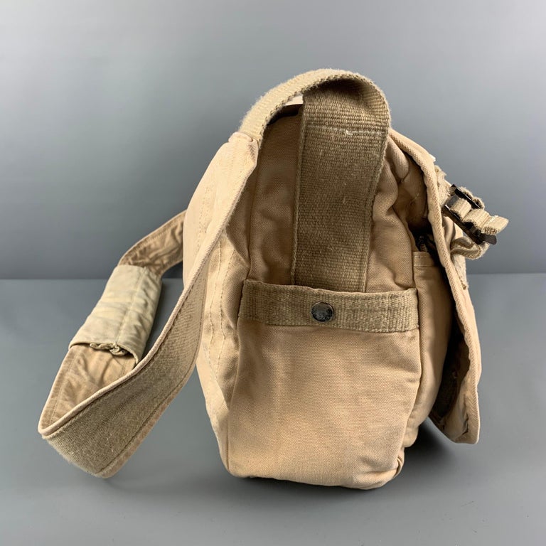 TRIPLE FIVE SOUL Beige Embroidered Canvas Cross Body Bag For Sale at ...