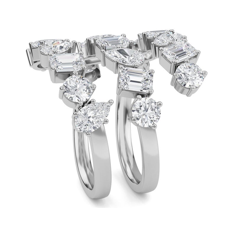 Customizable Triple Row Concoction Twist Dinky Ring by Rupali Adani ...