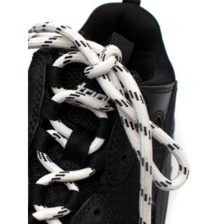 Triple S Leather And Mesh Mid-top Sneakers For Sale at 1stDibs