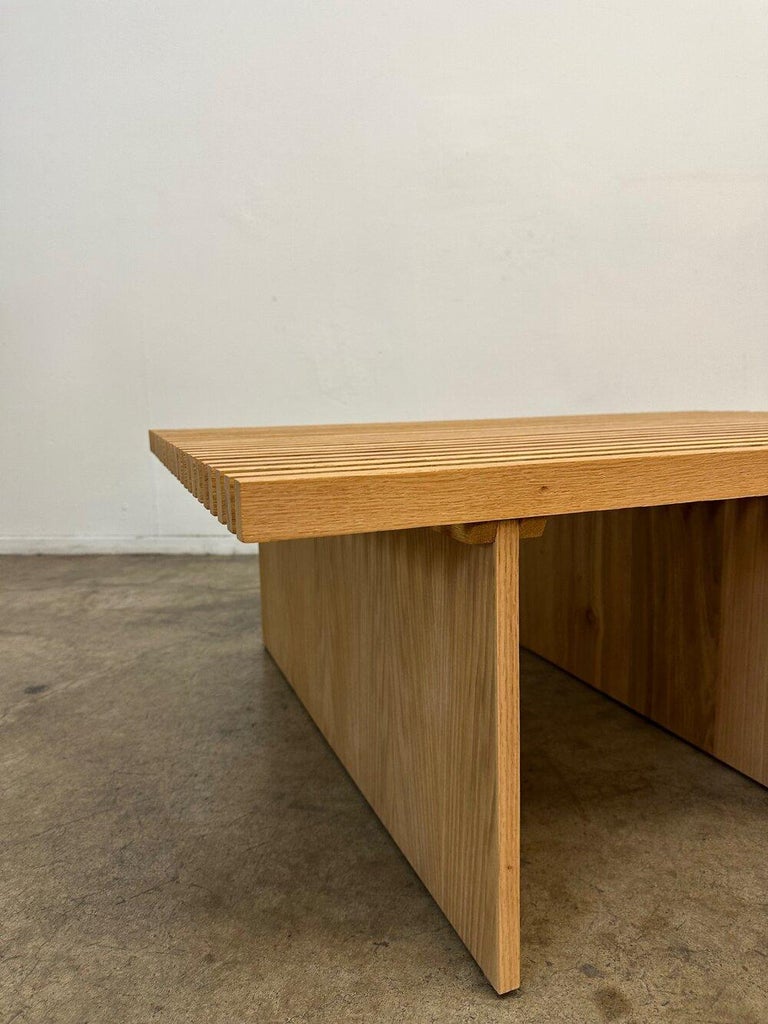 Triple Slat Bench by Vintage on Point, White Oak, Made to Order For ...
