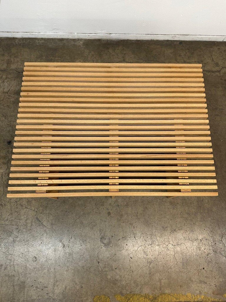Triple Slat Bench by Vintage on Point, White Oak, Made to Order For ...