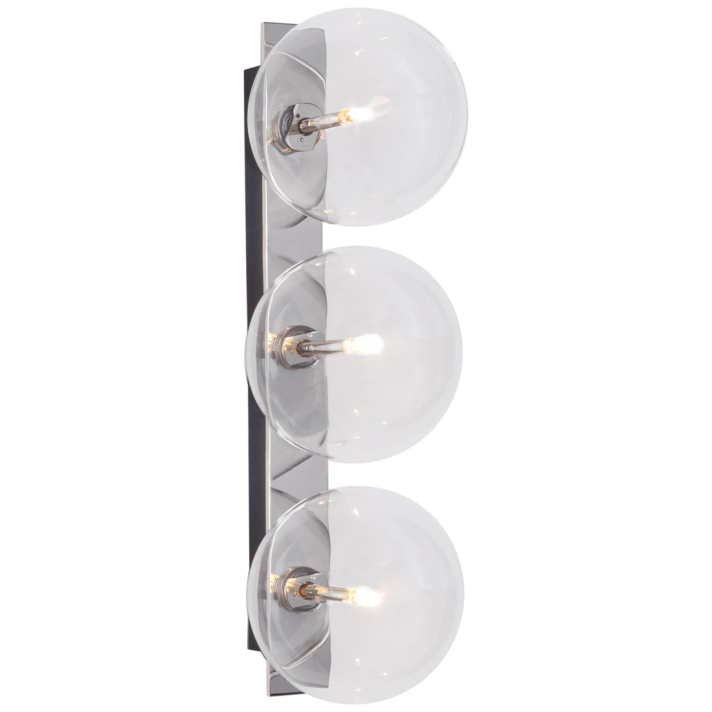 Triple Brass Dome Wall Sconce Tala Porcelain I, Lighting Fixture For ...