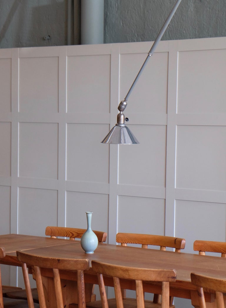 Triplex Industrial Lamp by Johan Petter Johansson, Sweden, 1940s For ...