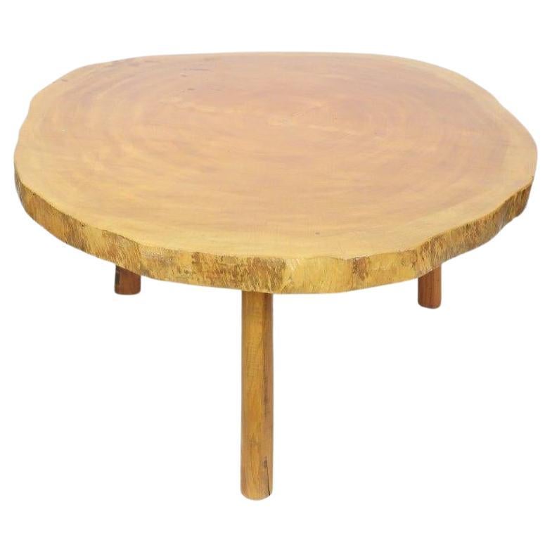 Yew Wood Tripod Wine Table For Sale at 1stDibs