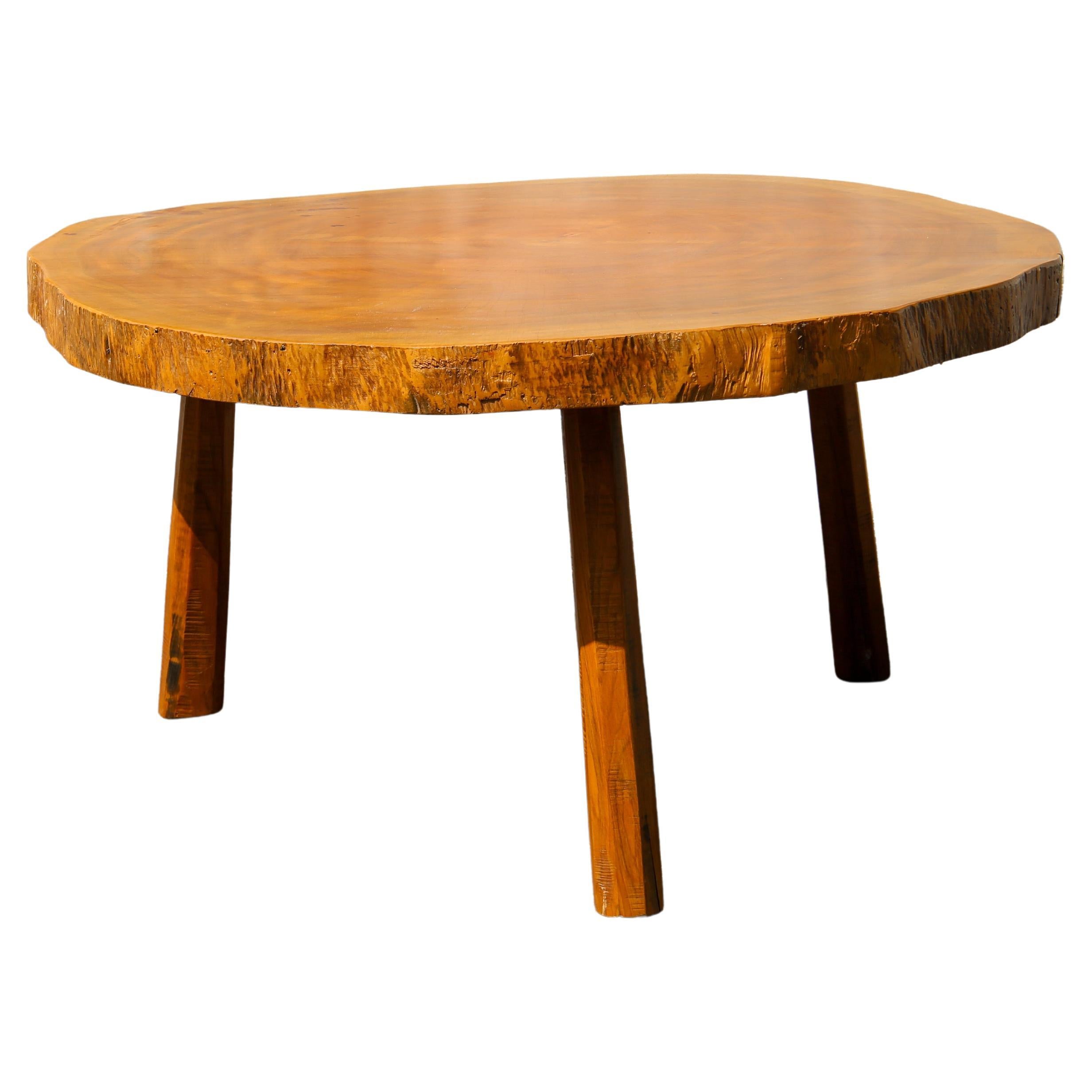 Oak Tripod Table at 1stDibs