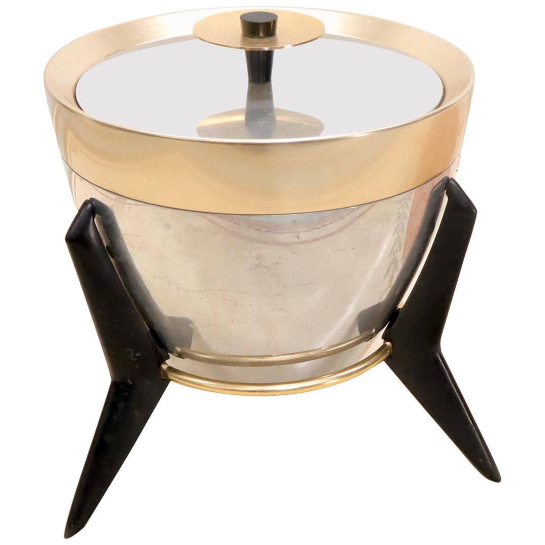 Tripod Tri Legged Base Space Age Ice Bucket For Sale at 1stDibs | mirro ...