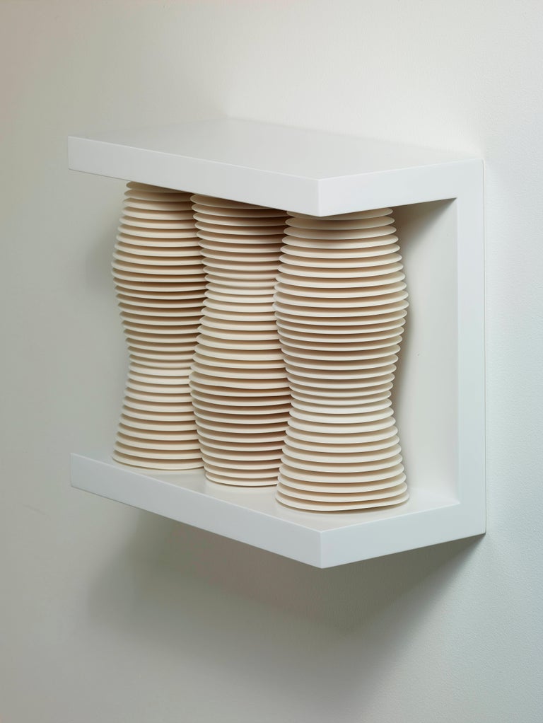 Triptych 20.08, Framed Ceramic Three Piece Sculpture by Nicholas Lees ...