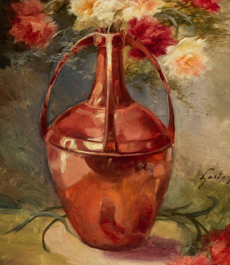 Triptych of Oil on Canvas Representing Still Lifes by Gaston Noury For Sale at 1stDibs