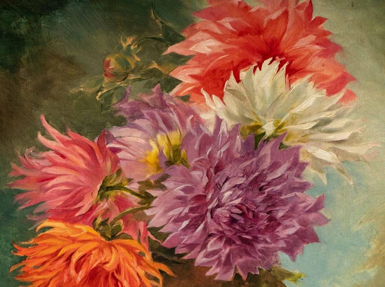 Triptych of Oil on Canvas Representing Still Lifes by Gaston Noury For Sale at 1stDibs