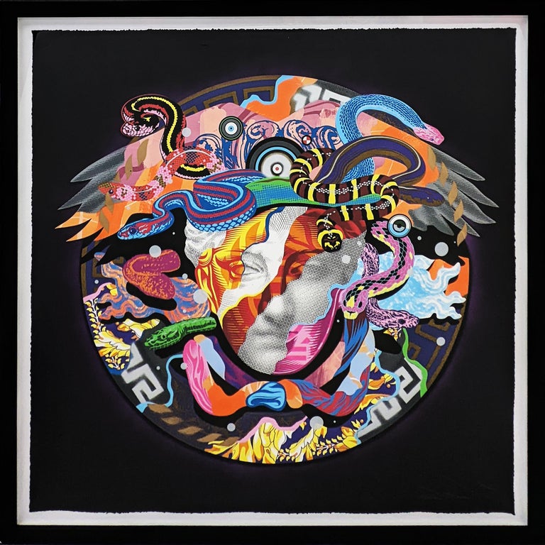 Tristan Eaton - VERSACE MEDUSA (PURPLE) For Sale at 1stDibs