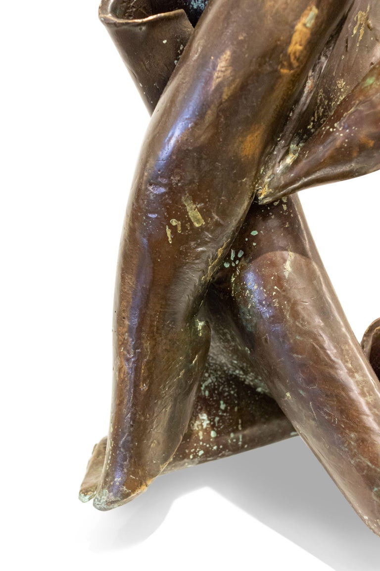 Tristan Govignon "Tempest" Abstract Bronze Sculpture For Sale at 1stDibs