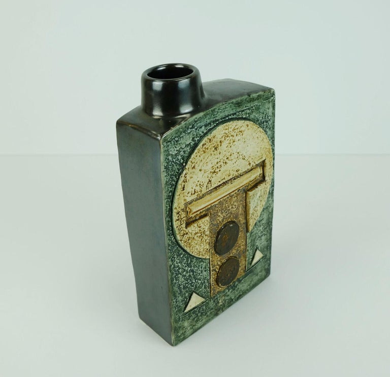 Troika Chimney Vase Cornwall Pottery Signed LJ Louise Jinks For Sale at ...