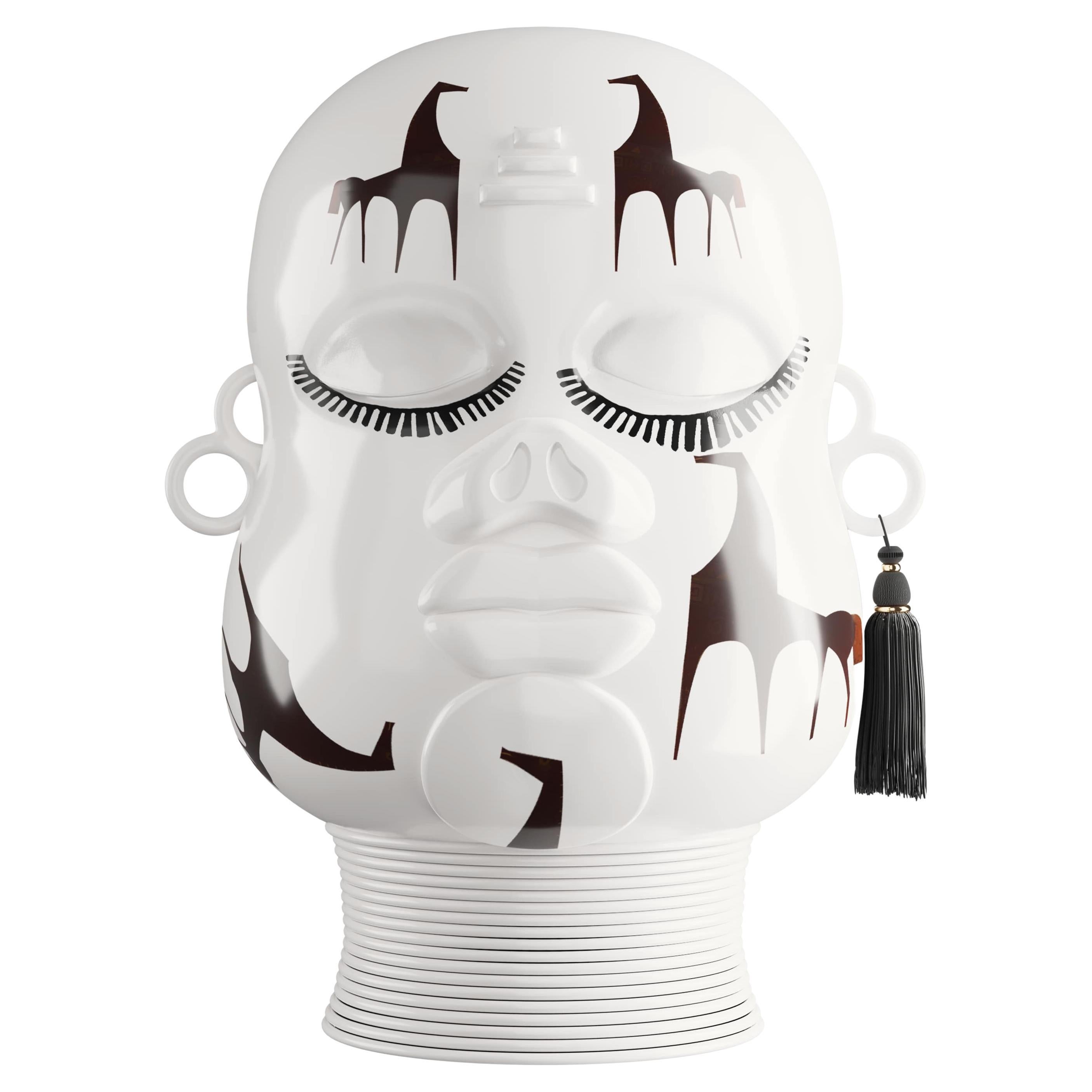 Shadow God, Contemporary Decorative Head Sculpture, Handmade Ceramic ...