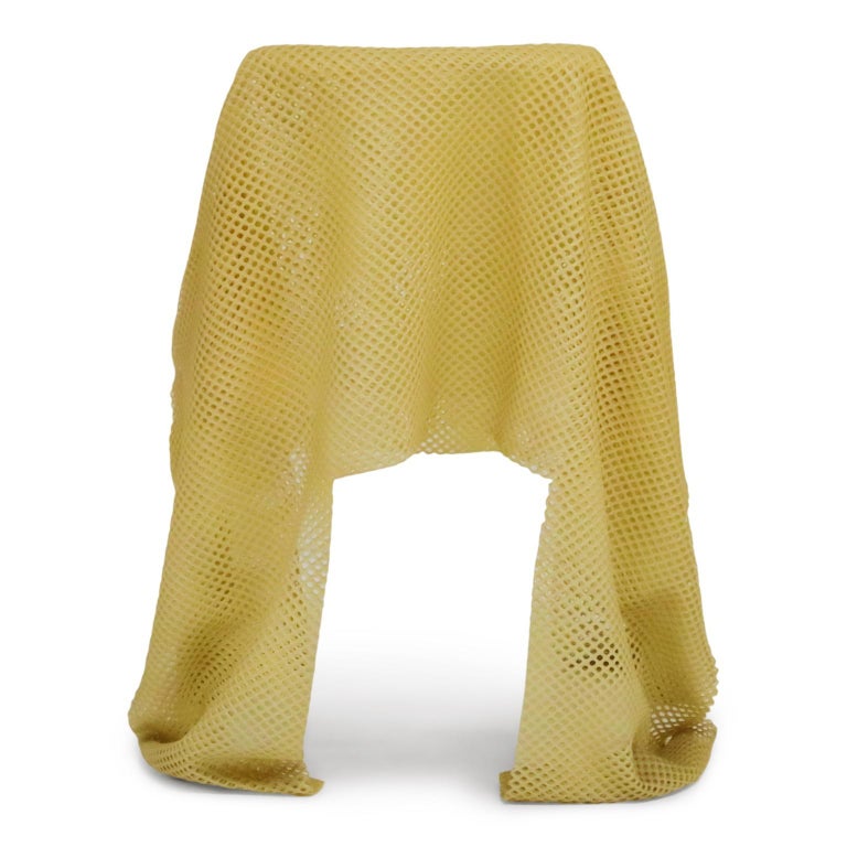 Tromp L'oeil Yellow Folded Fabric and Resin Ghost Chair at 1stDibs ...