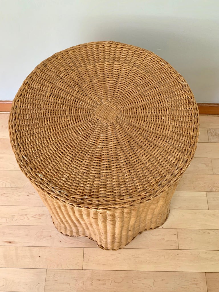 Trompe L'Oeil Draped Wicker "Ghost" Side Table at 1stDibs | draped ...