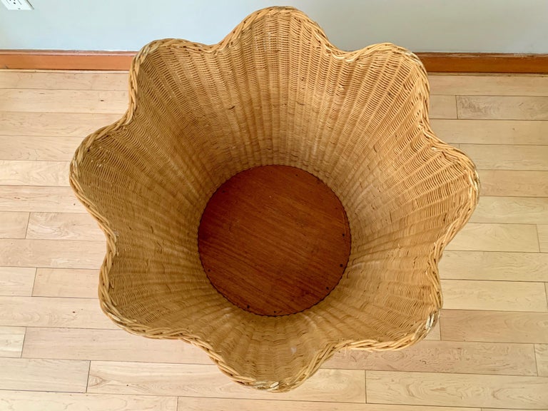 Trompe L'Oeil Draped Wicker "Ghost" Side Table at 1stDibs | draped ...