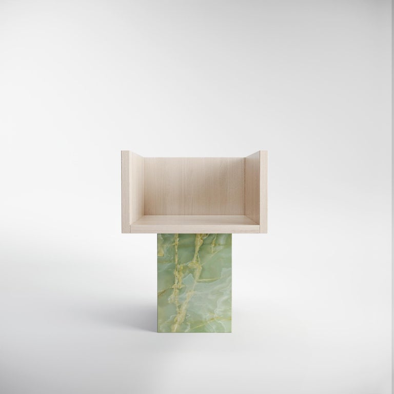 Trono Onyx Green Persian Chair by Lisa Franzen For Sale at 1stDibs