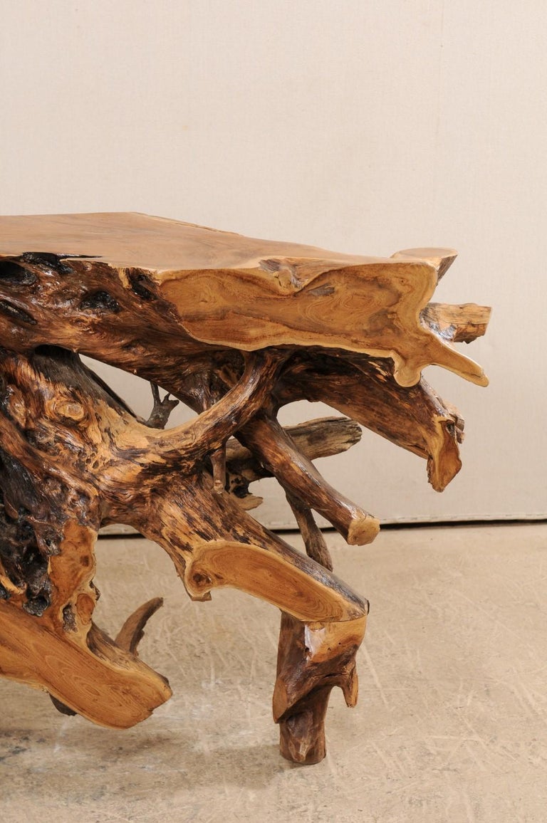 Tropical Teak Root Hardwood Console Table at 1stDibs | tree root ...