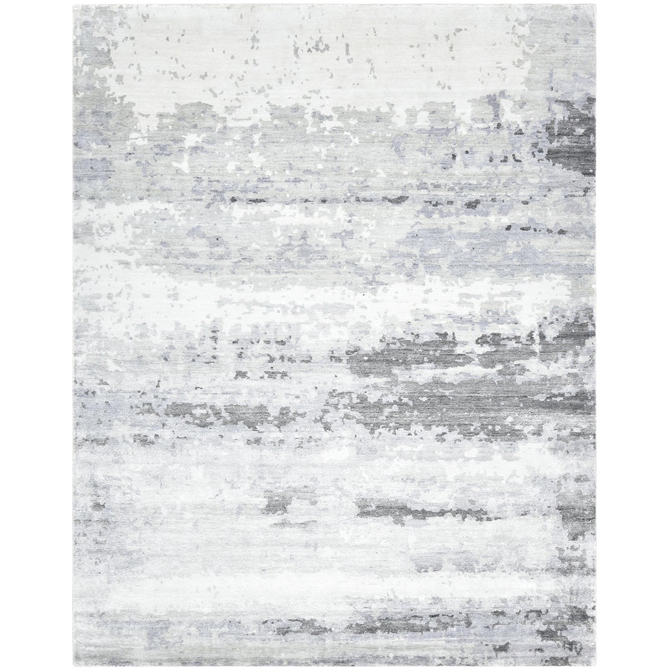 "Charbagh" Beige Gold Hand-Knotted Area Rug For Sale at 1stDibs