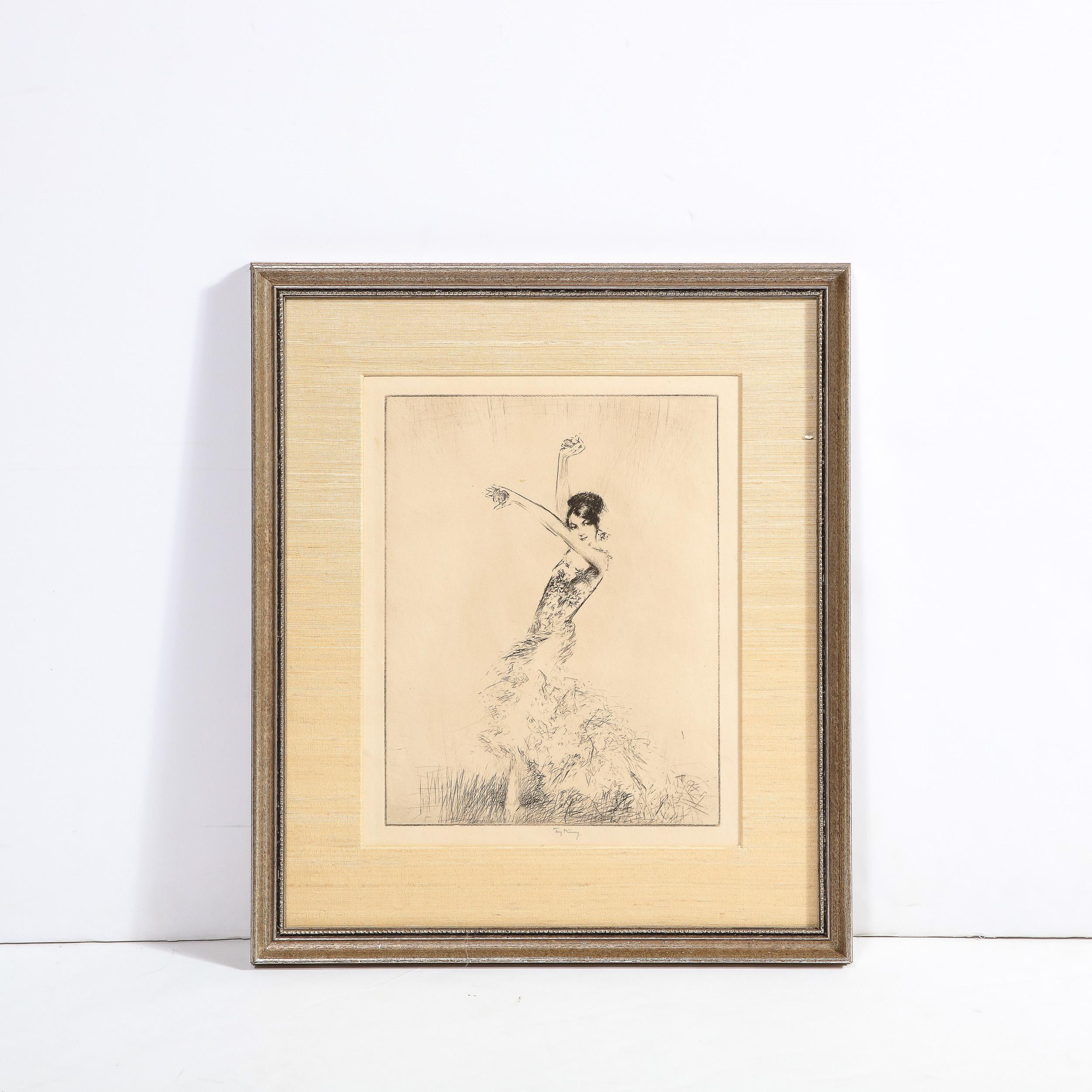 Troy Kinney - "Doris Niles" Original Etching and Drypoint Signed Troy ...