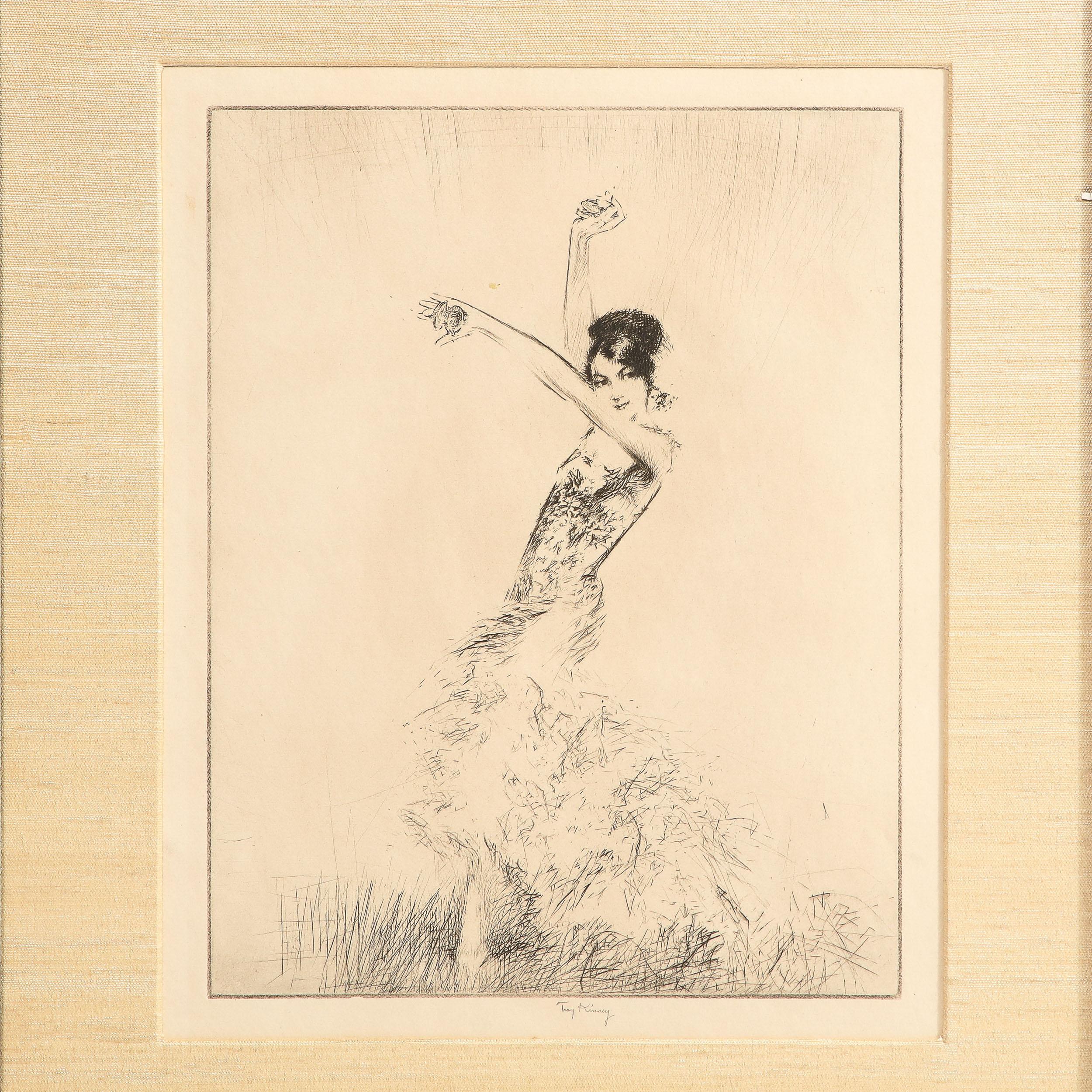 Troy Kinney - "Doris Niles" Original Etching and Drypoint Signed Troy ...