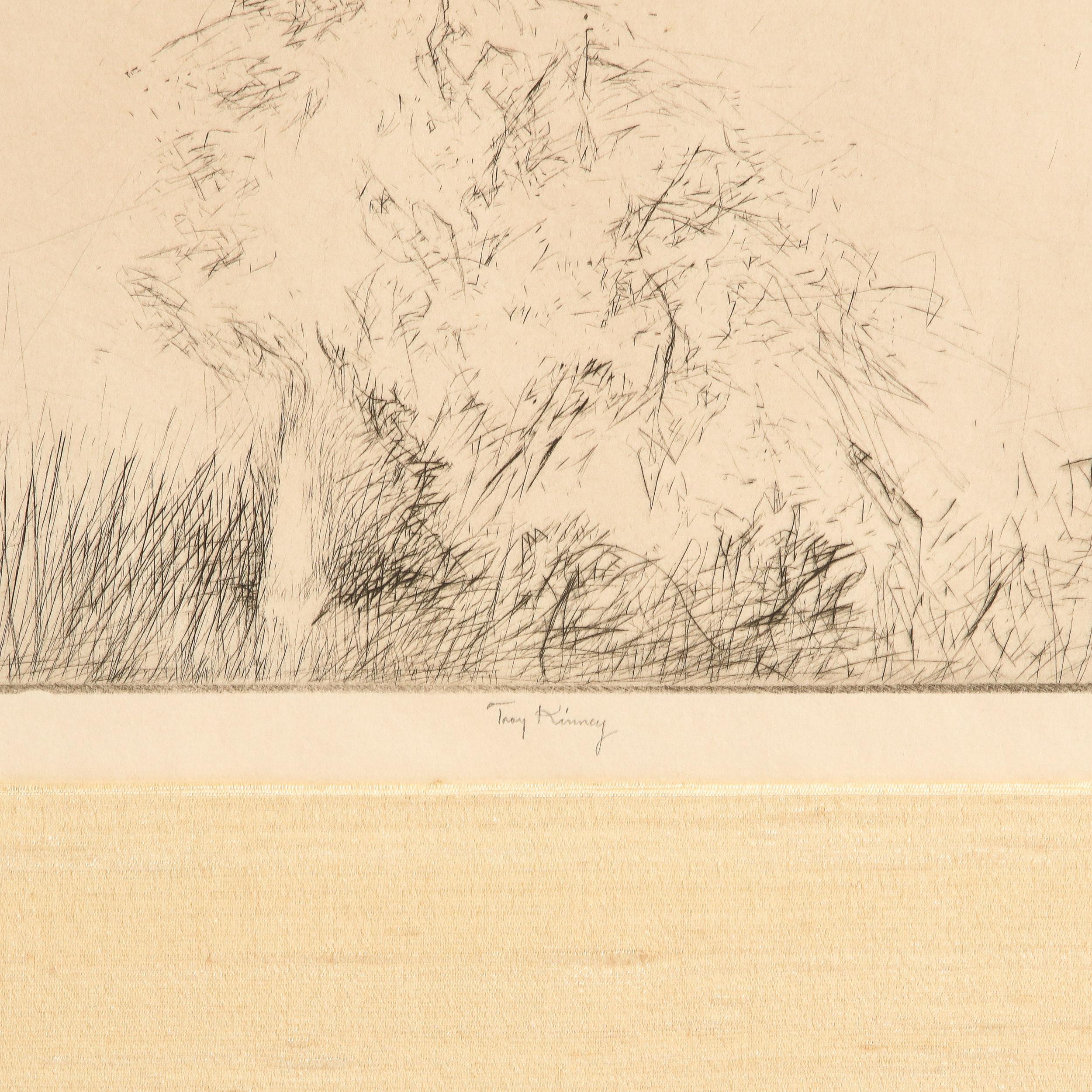 Troy Kinney - "Doris Niles" Original Etching and Drypoint Signed Troy ...