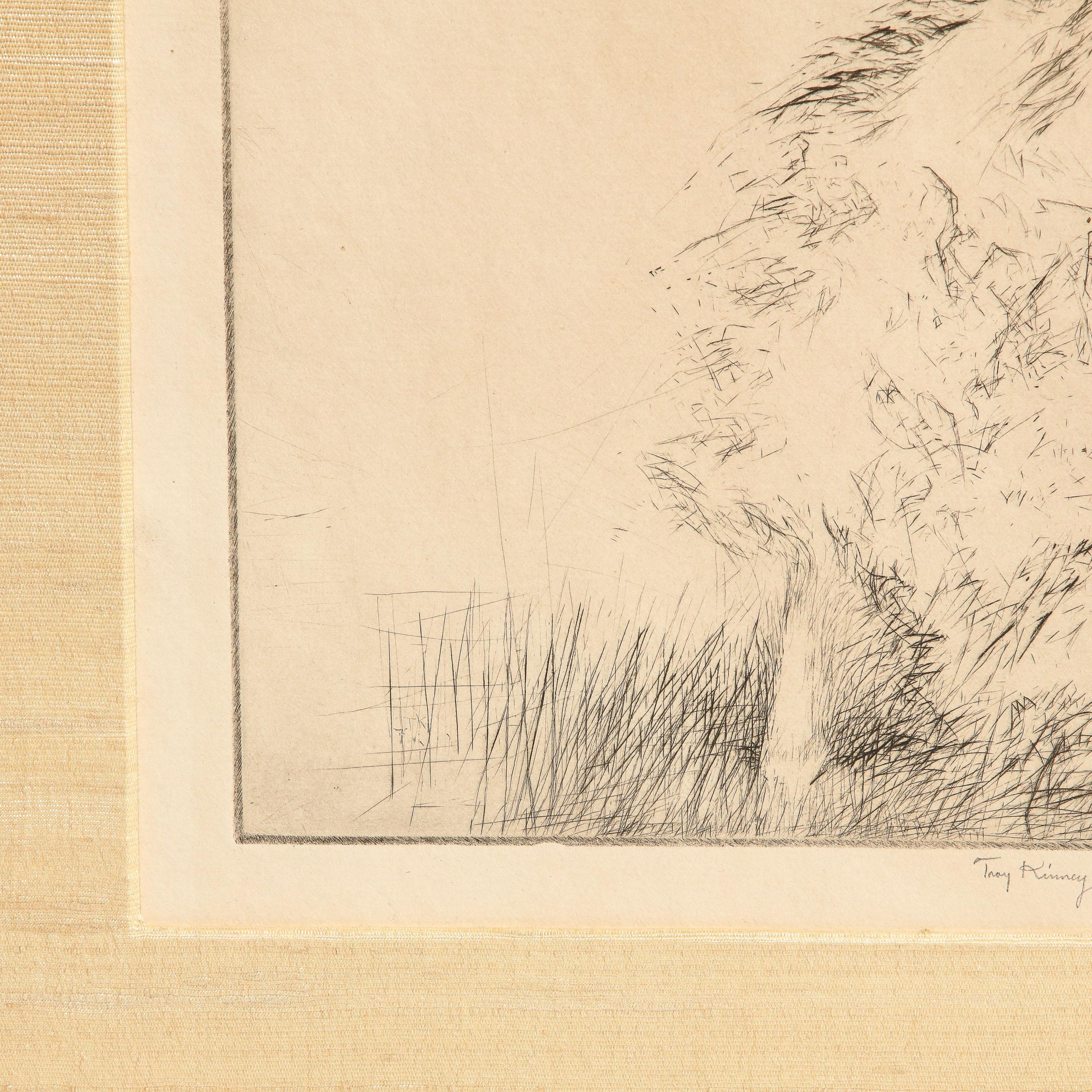 Troy Kinney - "Doris Niles" Original Etching and Drypoint Signed Troy ...