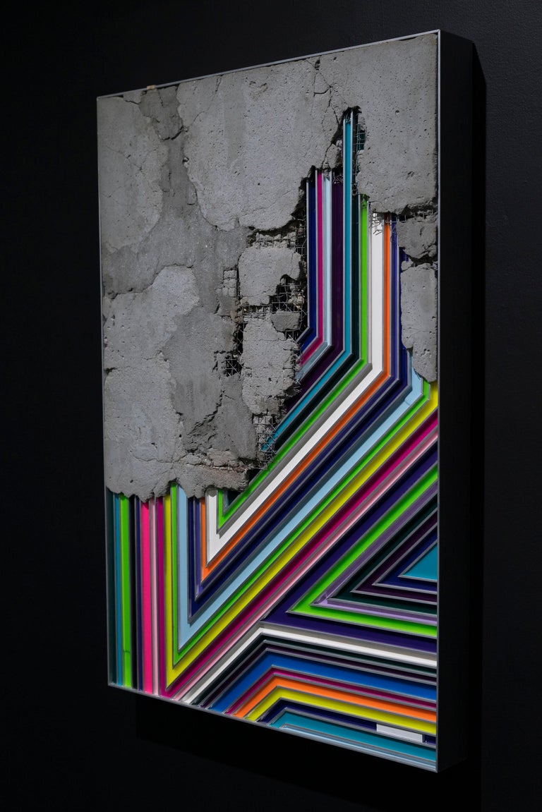 Troy Simmons - UTOPIA, 3D wall sculpture in mixed media For Sale at 1stDibs