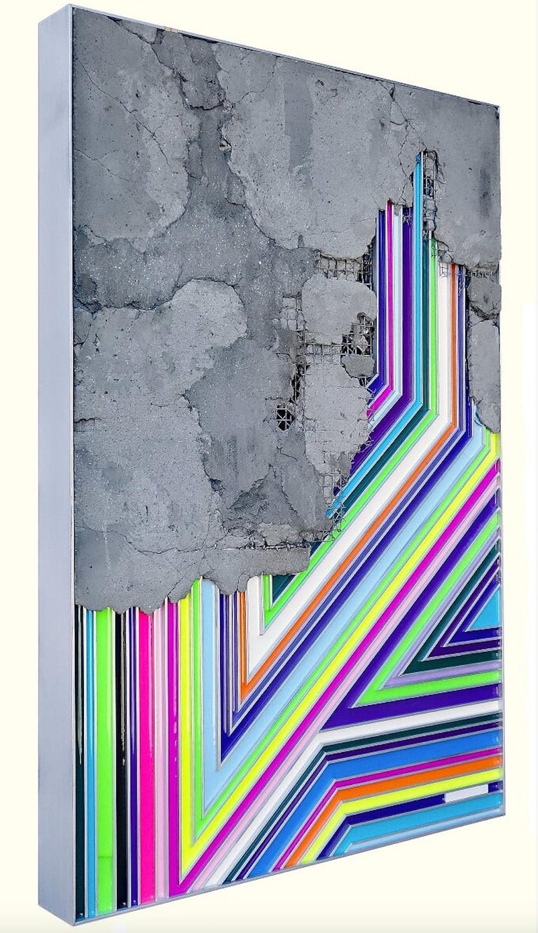 Troy Simmons - UTOPIA, 3D wall sculpture in mixed media For Sale at 1stDibs