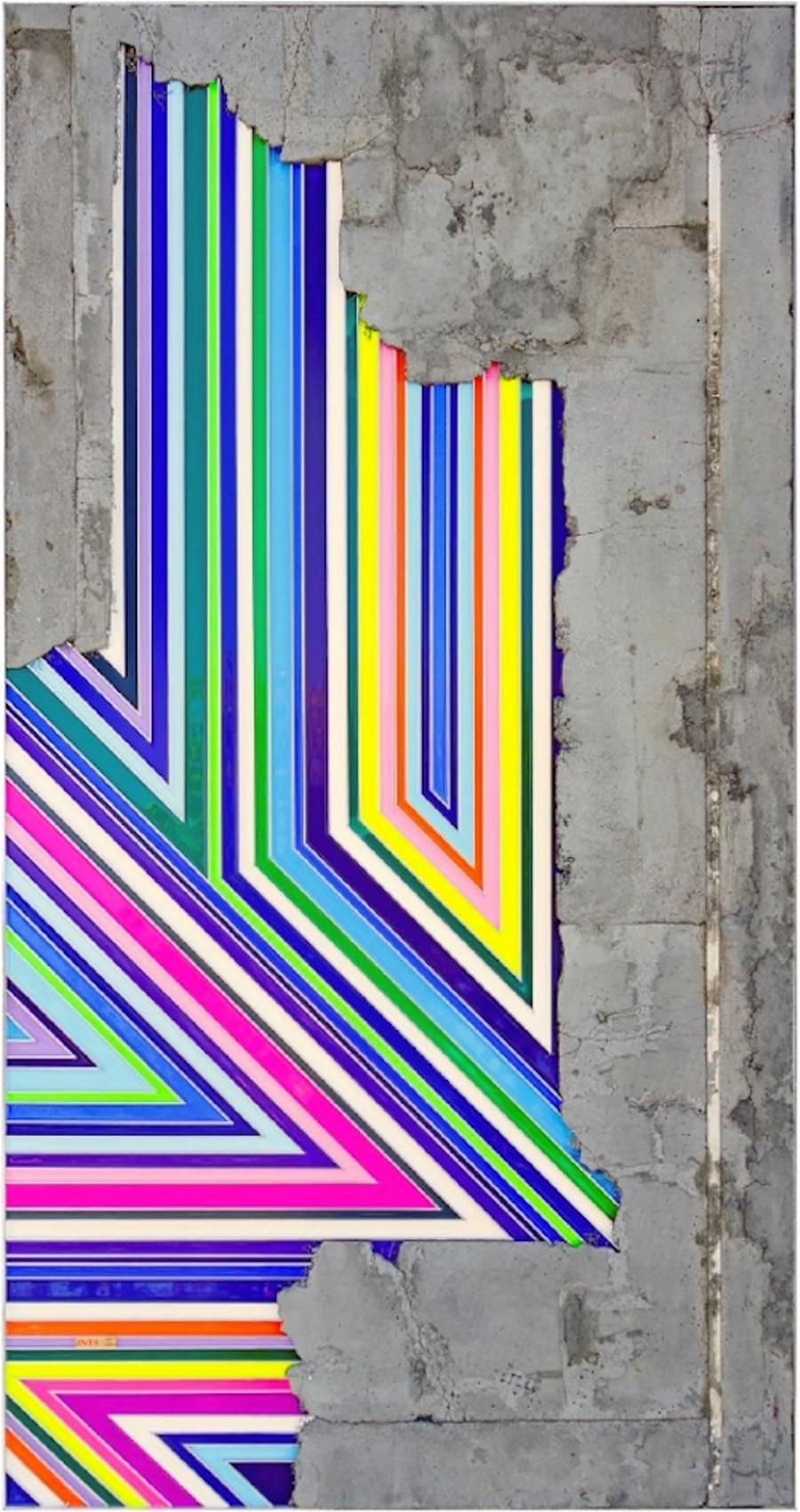 Troy Simmons - "WALL" (90 x 48") 3D wall sculpture For Sale at 1stDibs