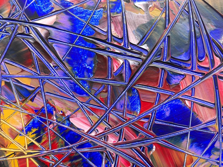 Troy Smith Studio - Blue On Black By Troy Smith Fine Art Abstract Art ...